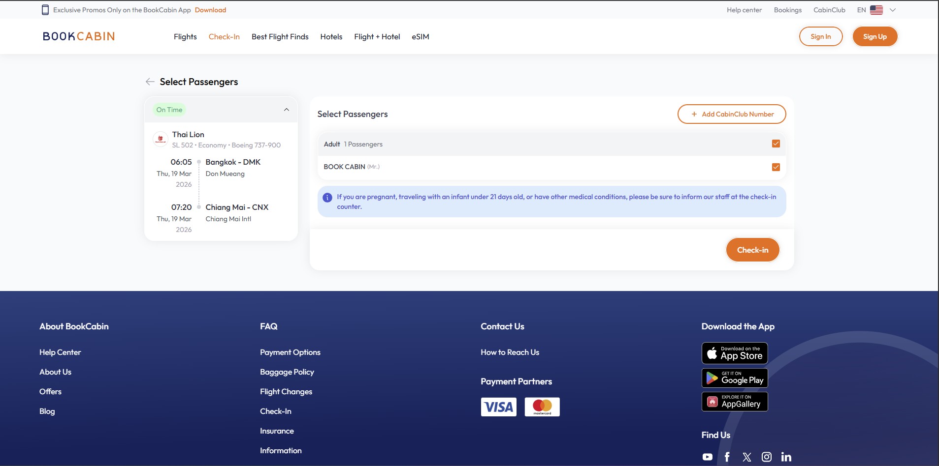 How to Check in Online
